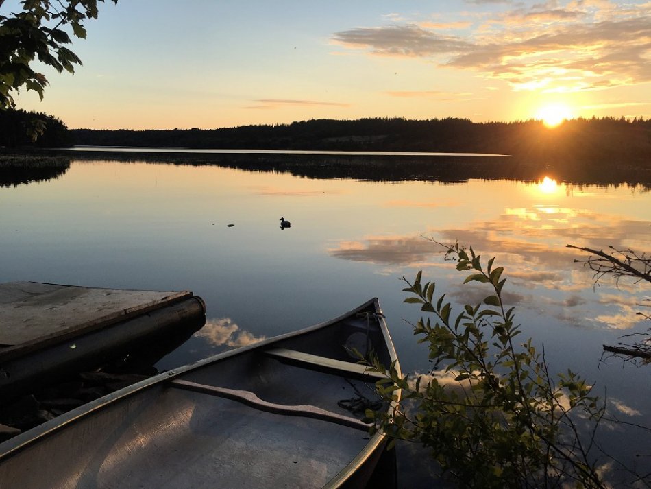Lake Midway On Digby Neck Bay Of Fundy Nova Scotia